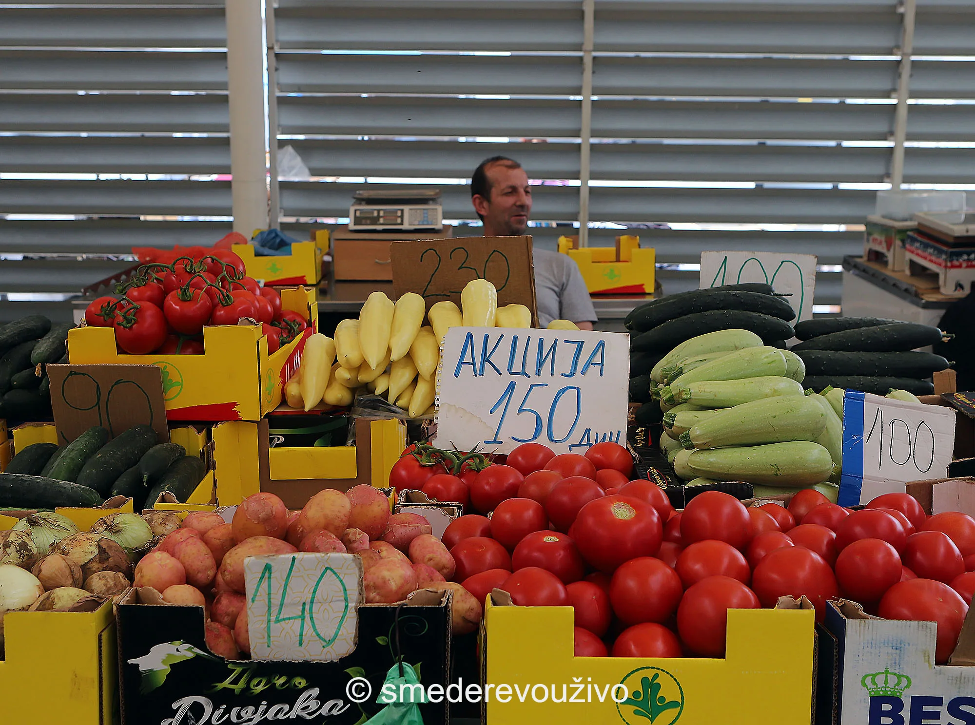Smederevo | Servisne informacije | Pregled cena voća i povrća